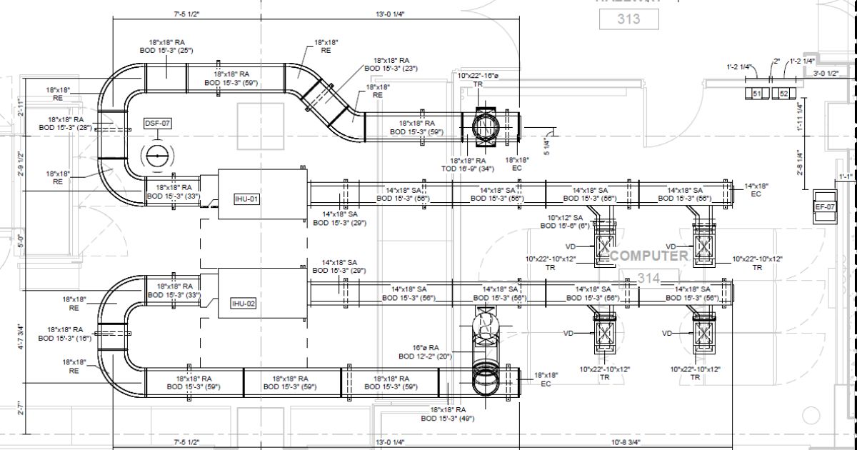 MEP Shop Drawings for Building Construction